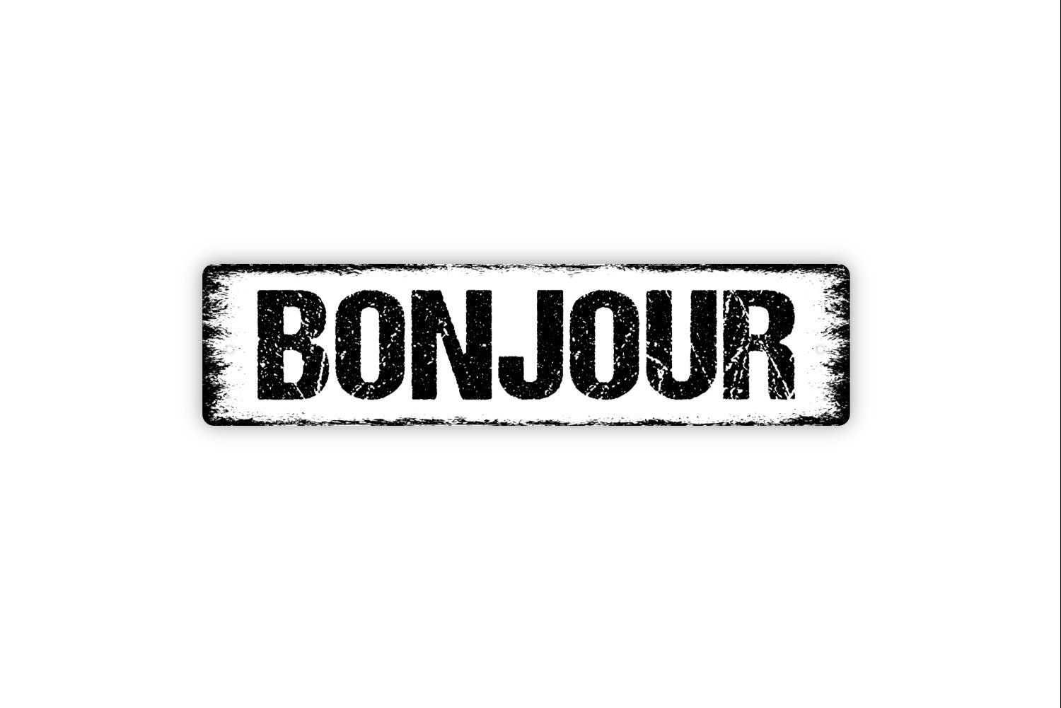 Vintage Bonjour Sign
