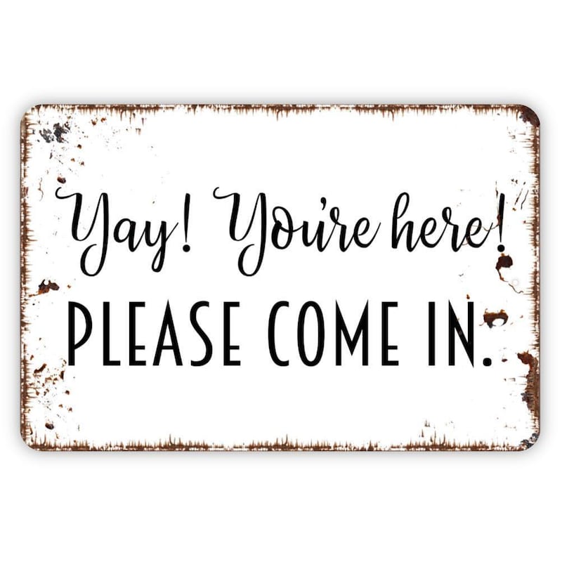 Please Come in Sign - Etsy