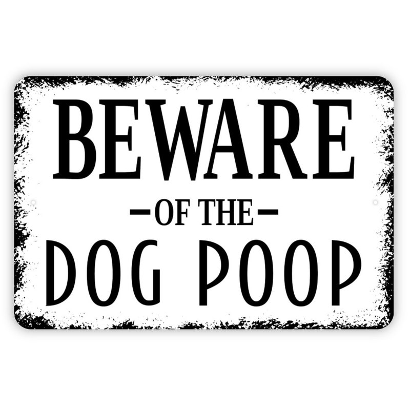 Dog Poop Sign - Etsy