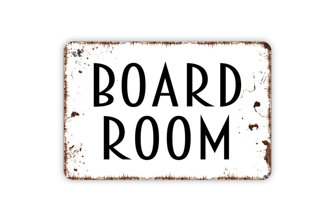 Board Room Sign, Metal Sign, Farmhouse Contemporary Modern Wall Metal ...