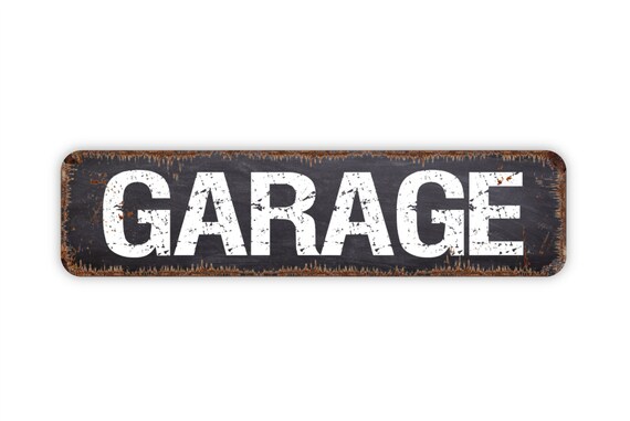 Garage Metal Sign Rustic Street Sign Farmhouse Style Decor | Etsy
