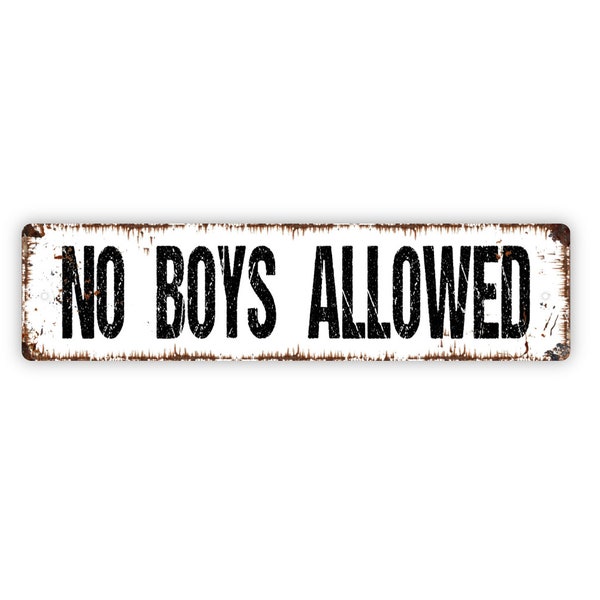 No Boys Allowed Sign - Etsy