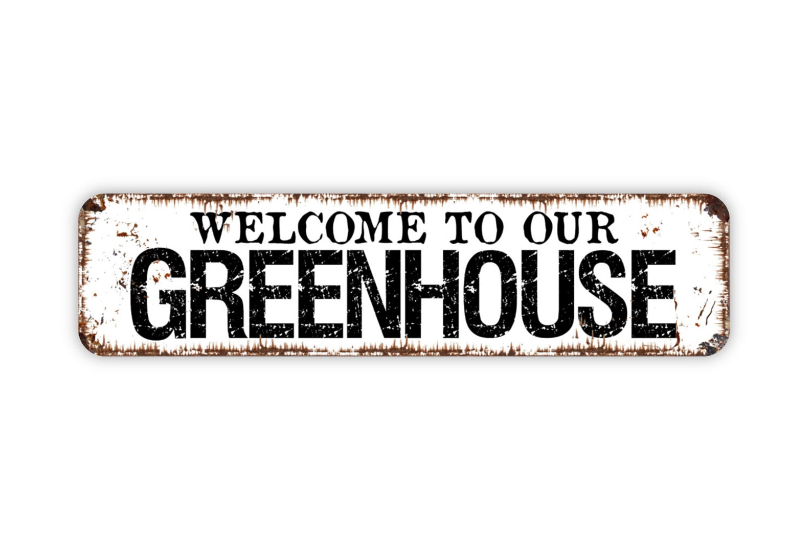 Welcome To Our Greenhouse Sign Garden Rustic Custom Metal | Etsy