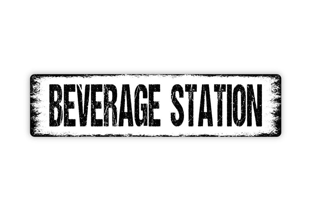 Beverage Station Sign Drinks Hot Cold Soda Tea Coffee Beer - Etsy