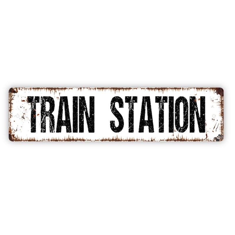 Train Station Sign - Etsy