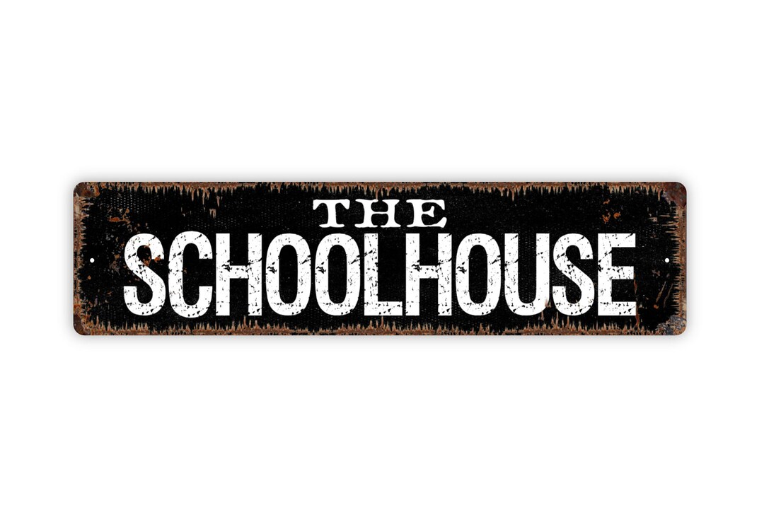 The Schoolhouse Sign Homeschool Academy Student Rustic Metal - Etsy