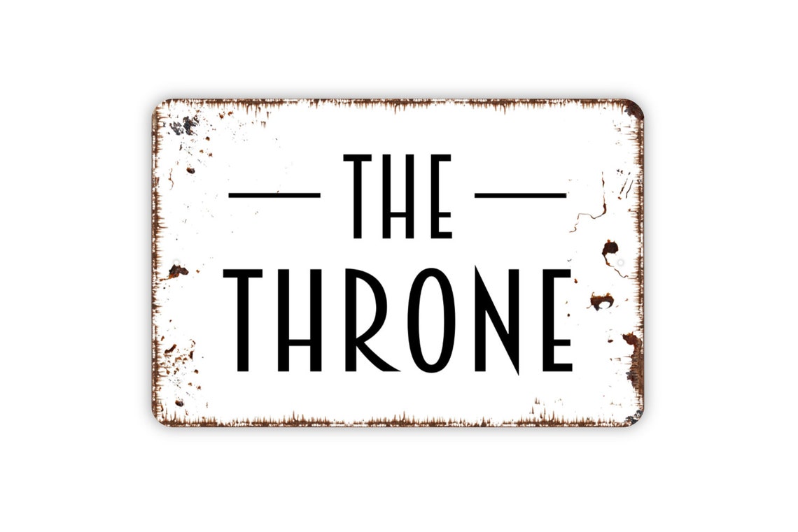 The Throne Sign Metal Sign Farmhouse Contemporary Modern - Etsy