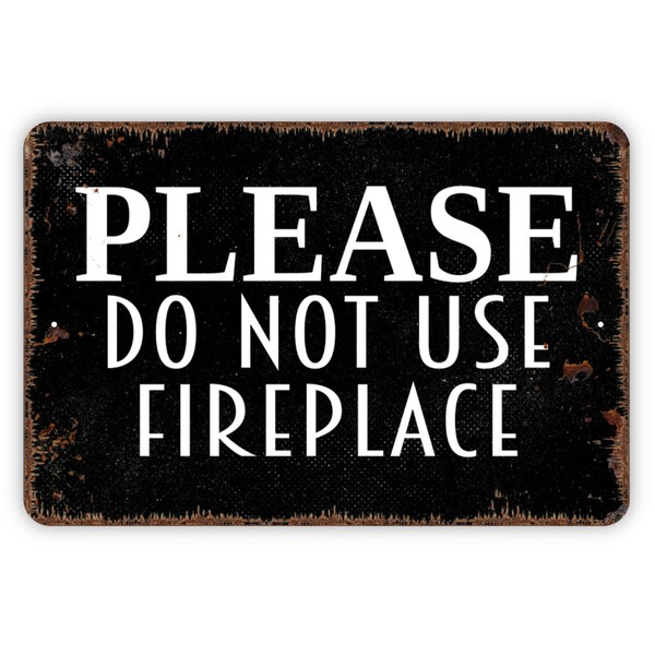 Fireplace Signs - Etsy