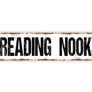 Reading Nook Sign - Library Reading Room Corner Read Books Rustic ...