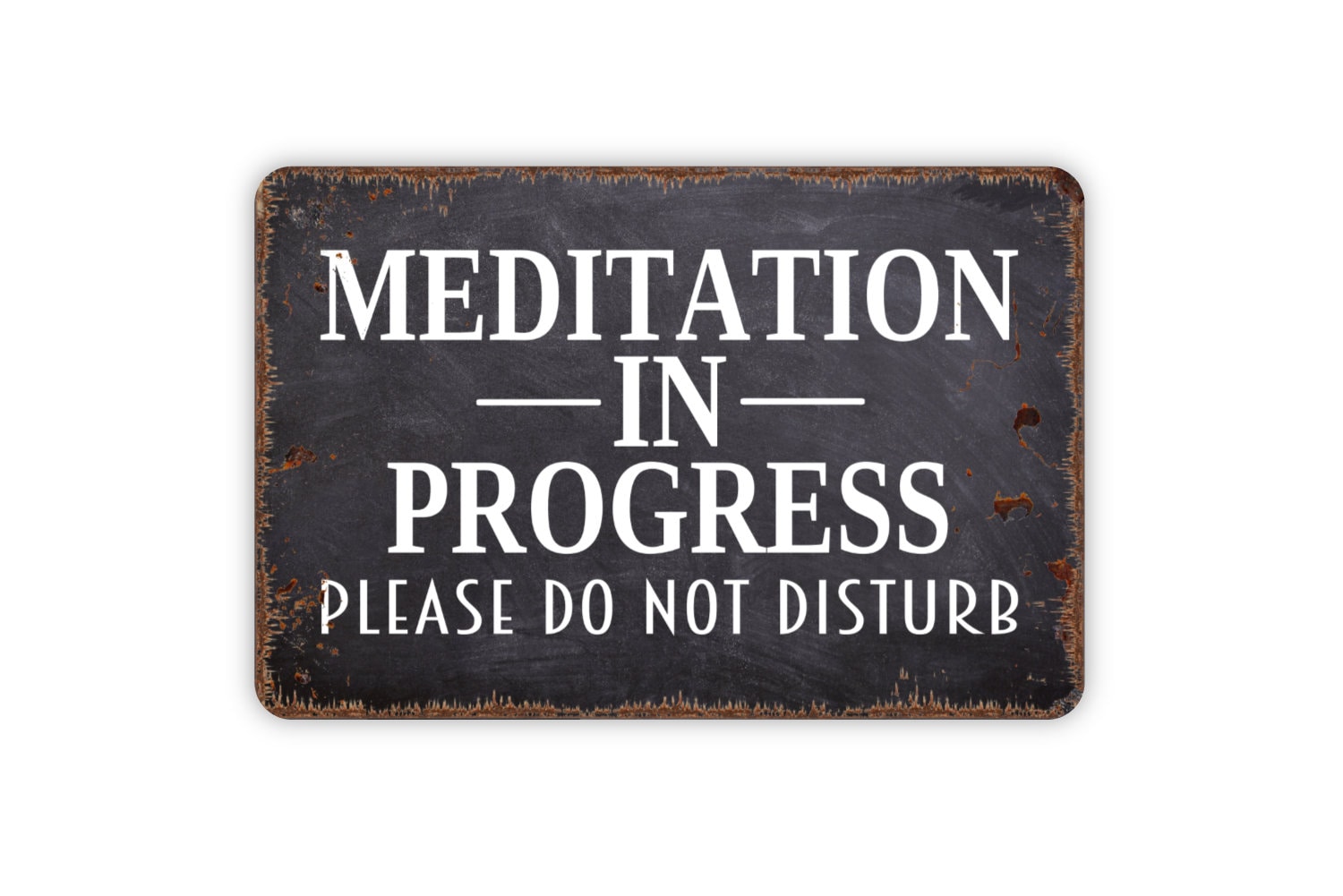 Meditation in Progress Please Do Not Disturb Sign the Zen Den - Etsy