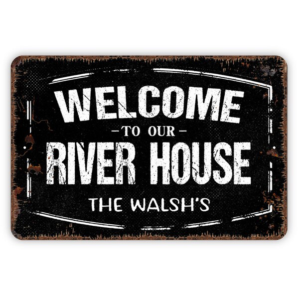 River Sign - Etsy