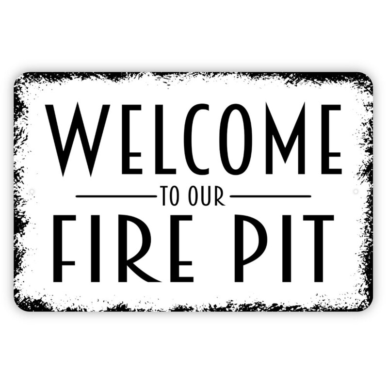 Fire Pit Sign - Etsy