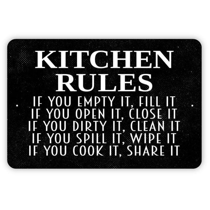 Kitchen Rules - Etsy
