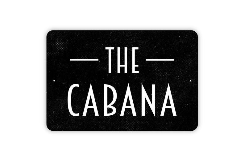 The Cabana Sign – Coastal Beach House Wall Decor – Poolside or Patio ...