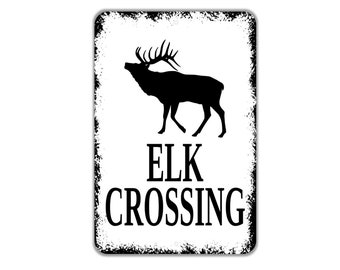Elk Crossing Signs - Etsy
