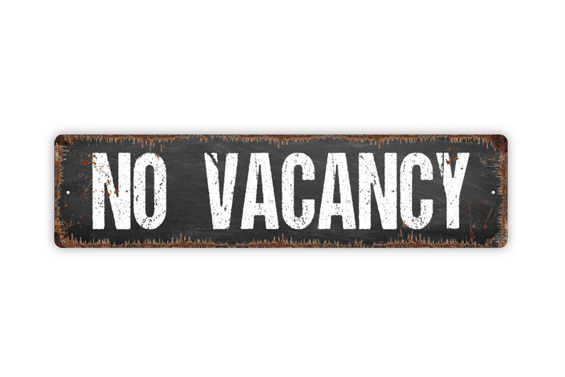 No Vacancy Metal Sign Hotel Motel Bed and Breakfast Stay - Etsy