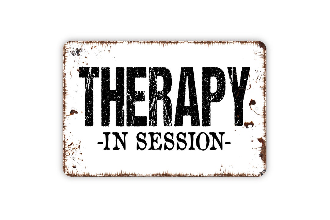 Therapy in Session Sign - Custom Print Modern Farmhouse Metal Art - Etsy