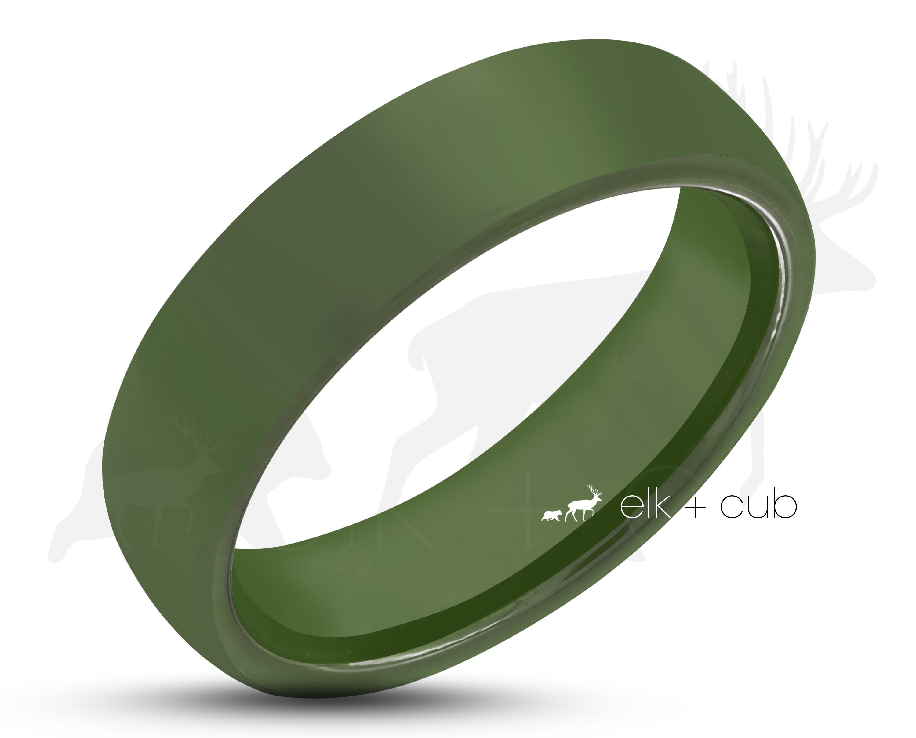 Green Ceramic Ring Ceramic Band Ceramic Wedding Band Ceramic | Etsy