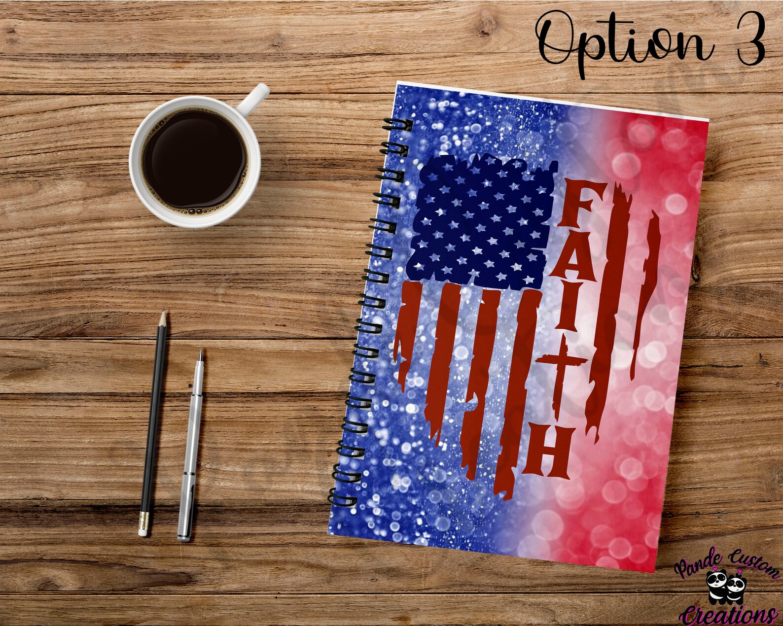 Faith Flag Notebook | Faith Flag Journal |custom Journal - Etsy