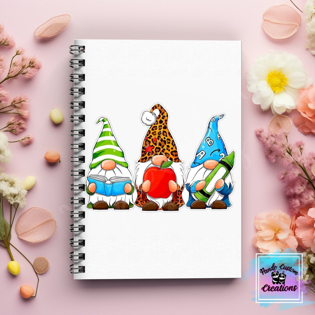 Teacher Gnome Notebook | Quote Journal | Personalized Journals - Etsy