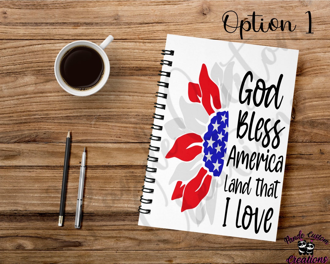 Land I Love Notebook |land I Love Journal | Sunflower Flag Journal ...