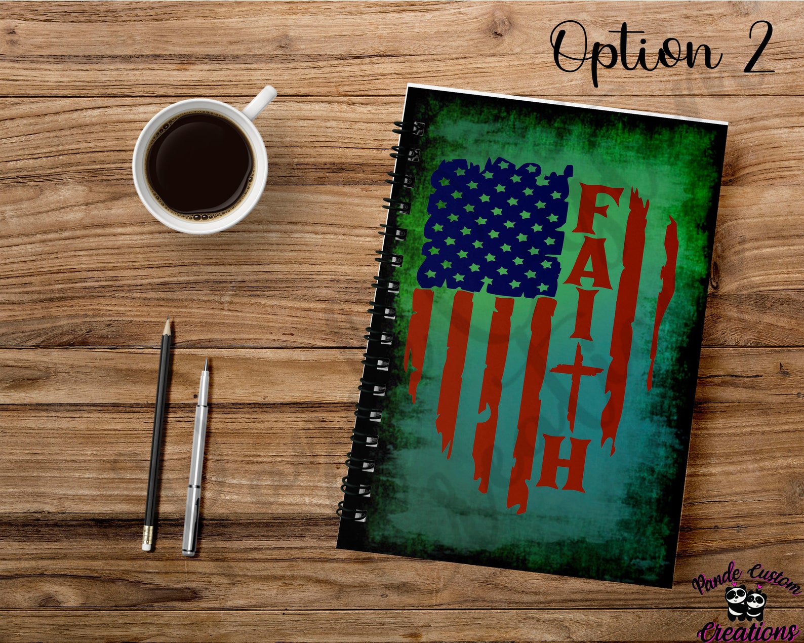 Faith Flag Notebook | Faith Flag Journal |custom Journal - Etsy