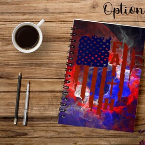 Faith Flag Notebook | Faith Flag Journal |custom Journal - Etsy