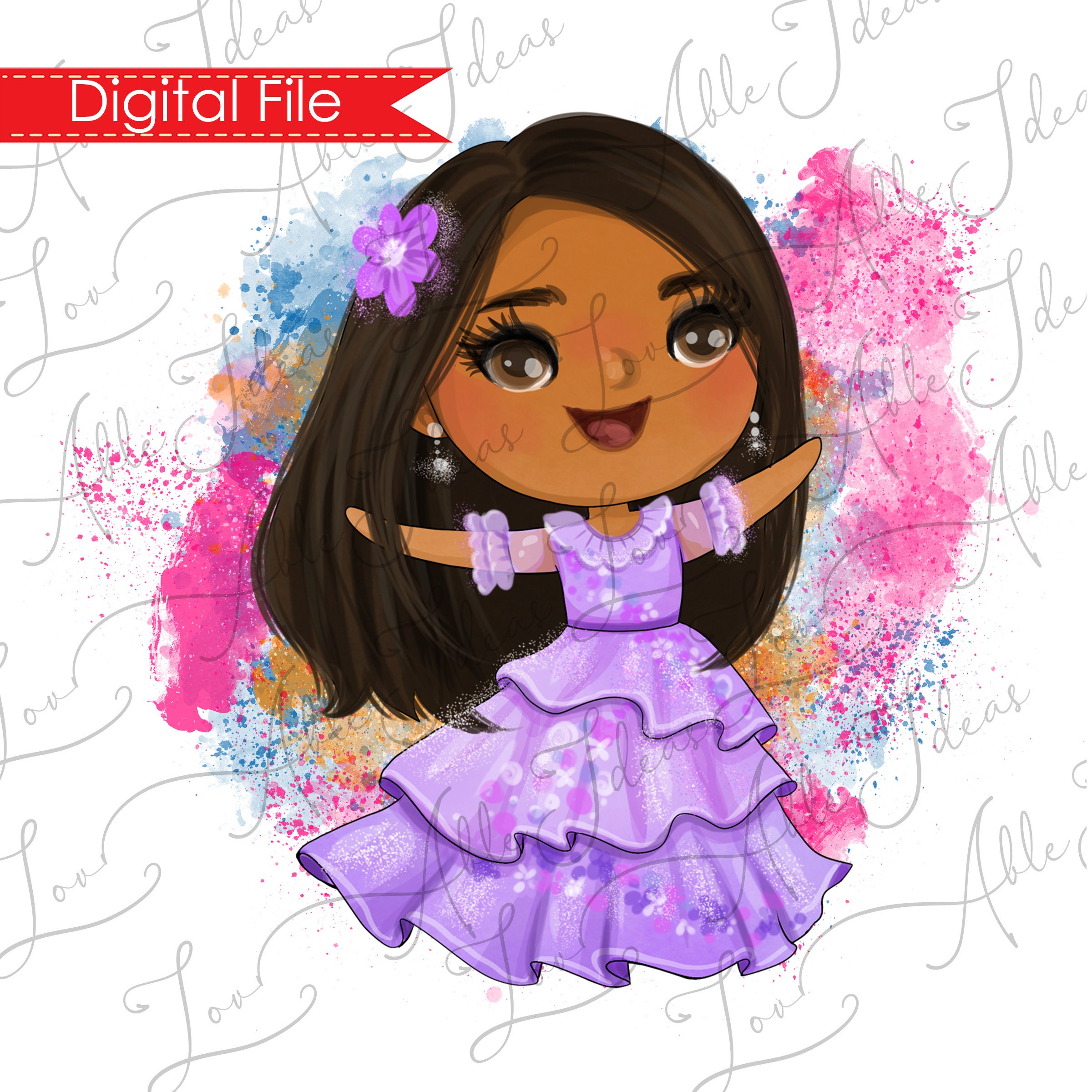 Isabel Encanto Clipart PNG Digital Design-isabel Encanto - Etsy Finland
