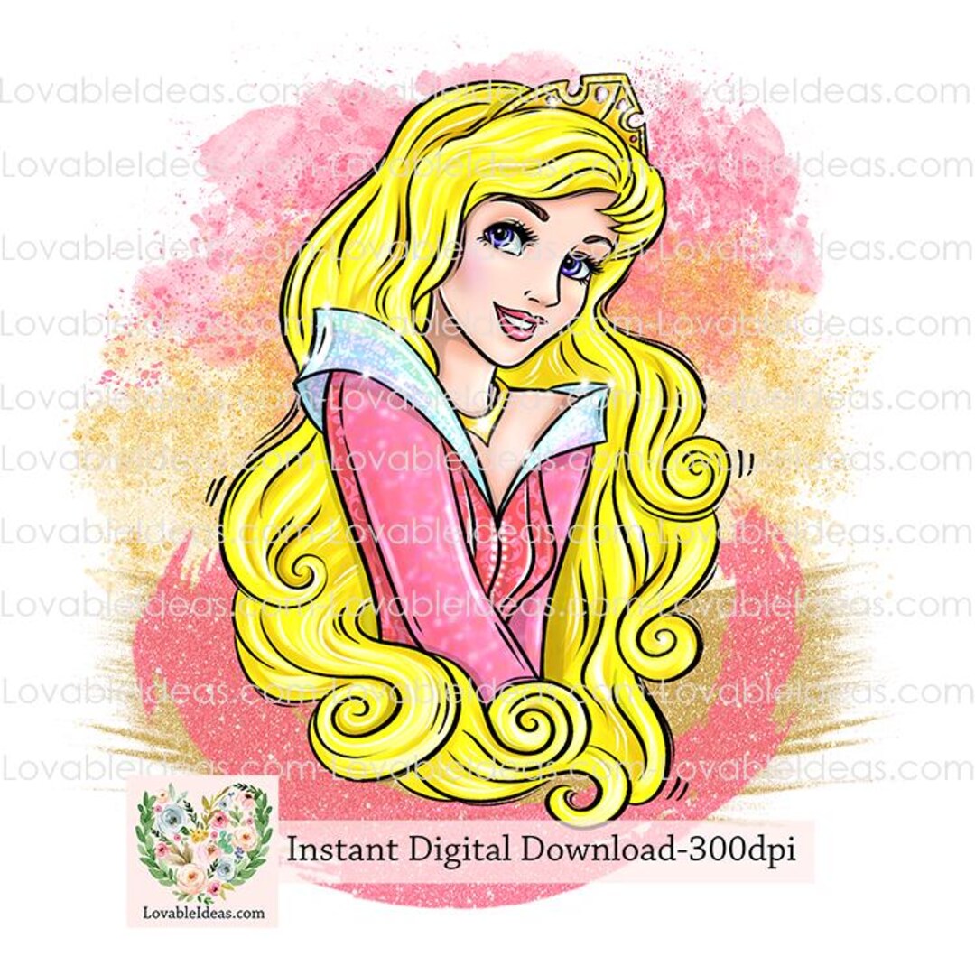 Princess Aurora Digital Design PNG File for Sublimation & DIY Projects ...