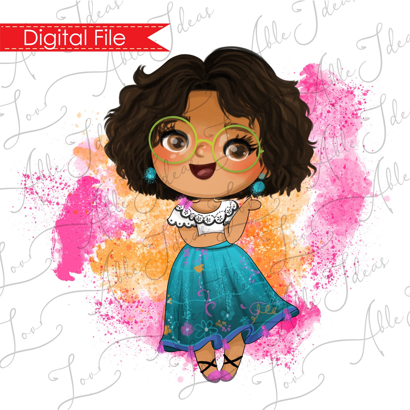 Encanto Mirabel Clipart PNG Digital Design-mirabel Encanto Madrigal PNG ...