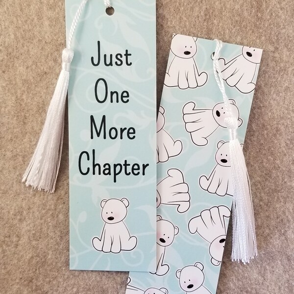 Polar Bear Bookmark - Etsy
