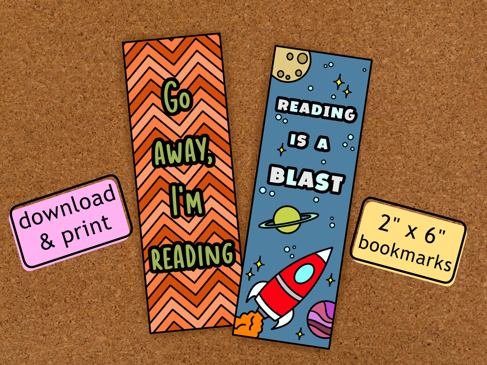 Printable Color Your Own Bookmarks - Instant Download - Etsy