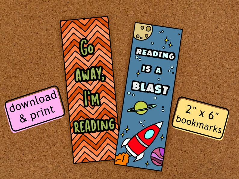 Printable Color Your Own Bookmarks - Instant Download - Etsy