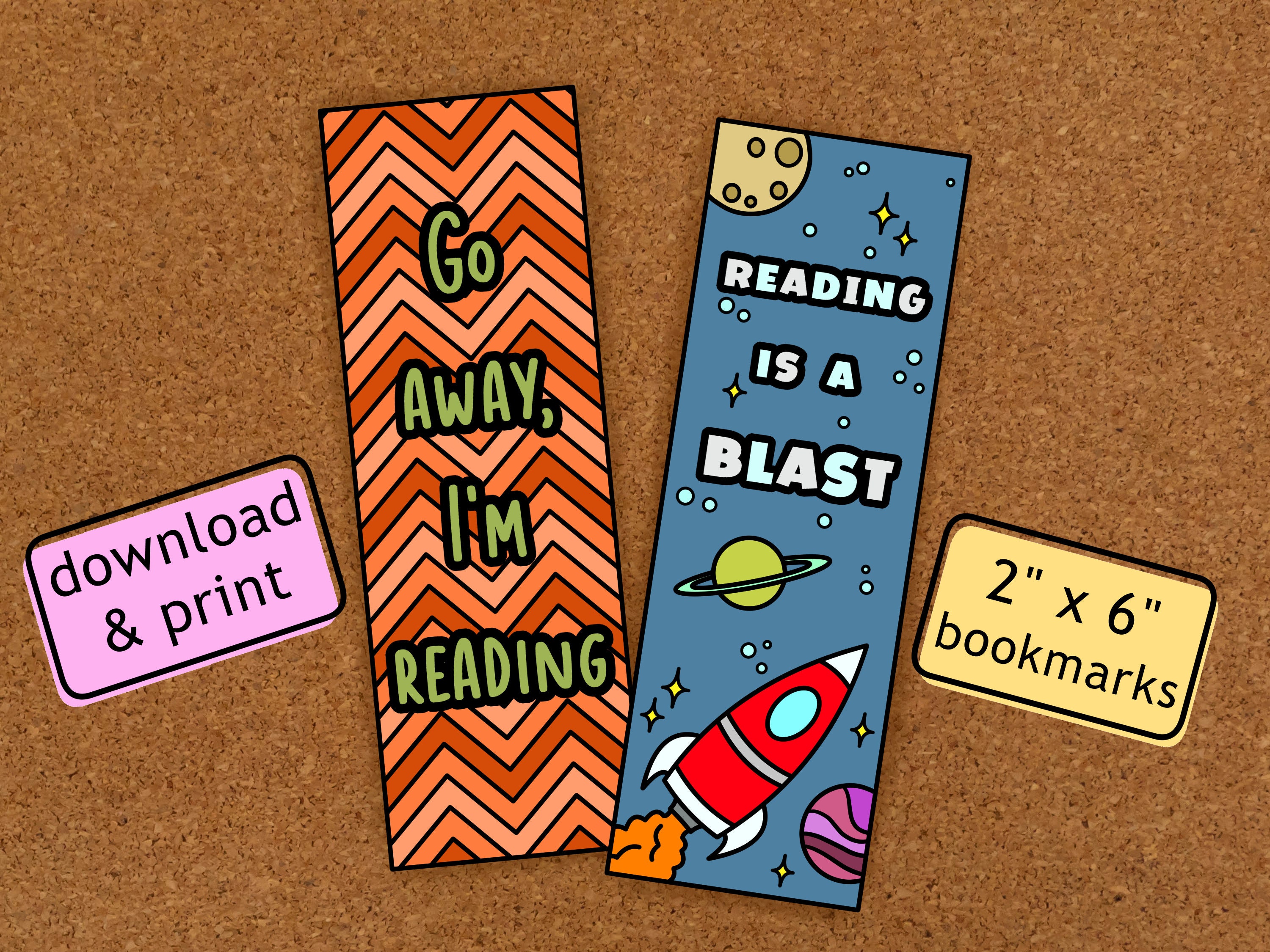 Printable Color Your Own Bookmarks - Instant Download - Etsy