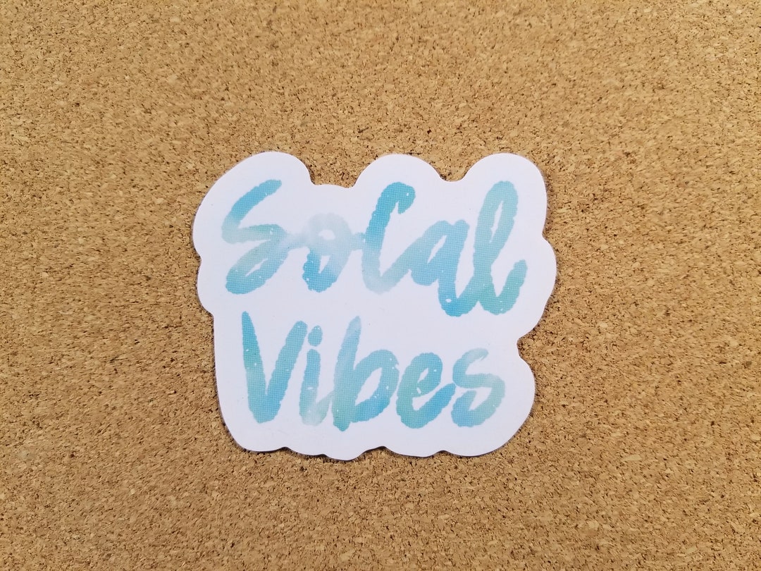 Glossy Weatherproof Sticker - Socal Vibes - Etsy