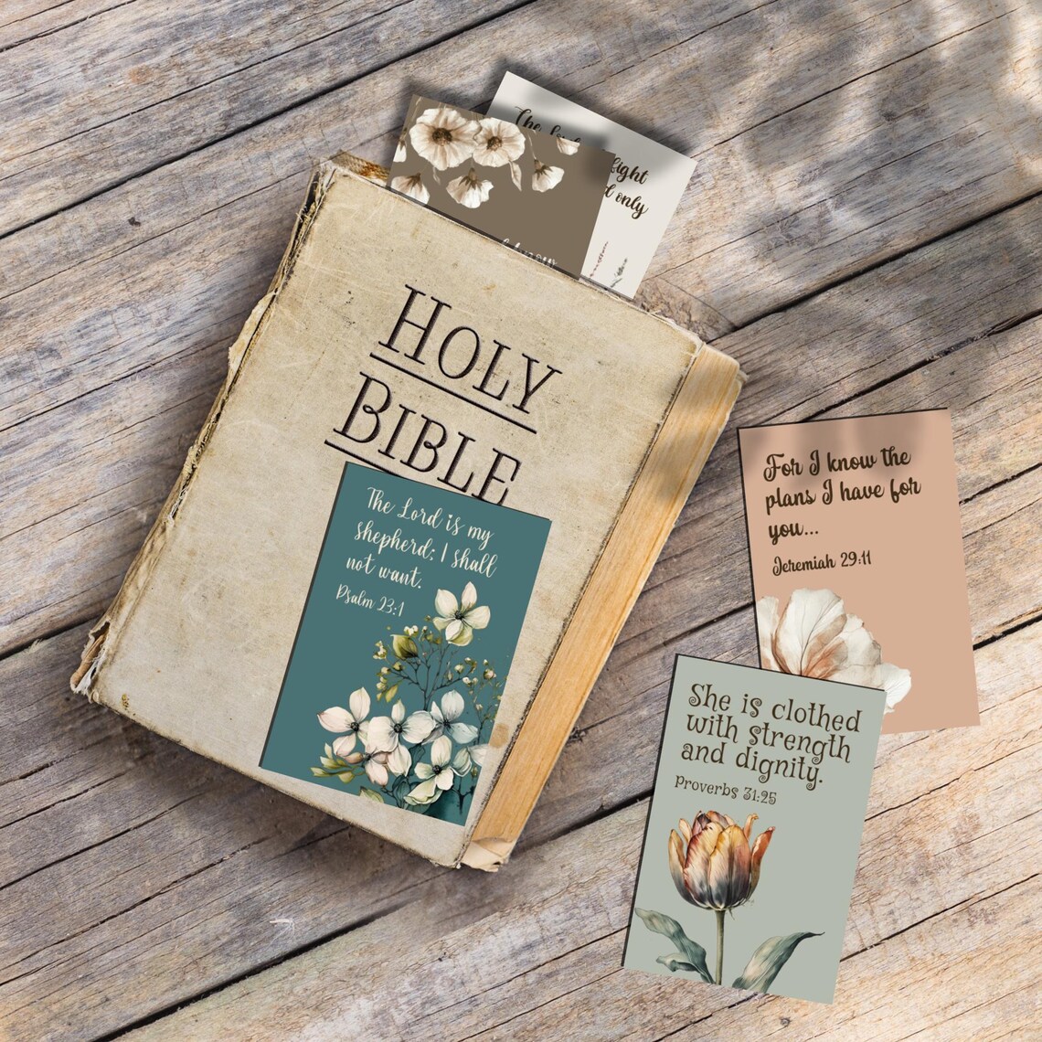 18 Scripture Cards, Bible Verse Cards, Prayer Cards, Bible Journaling ...