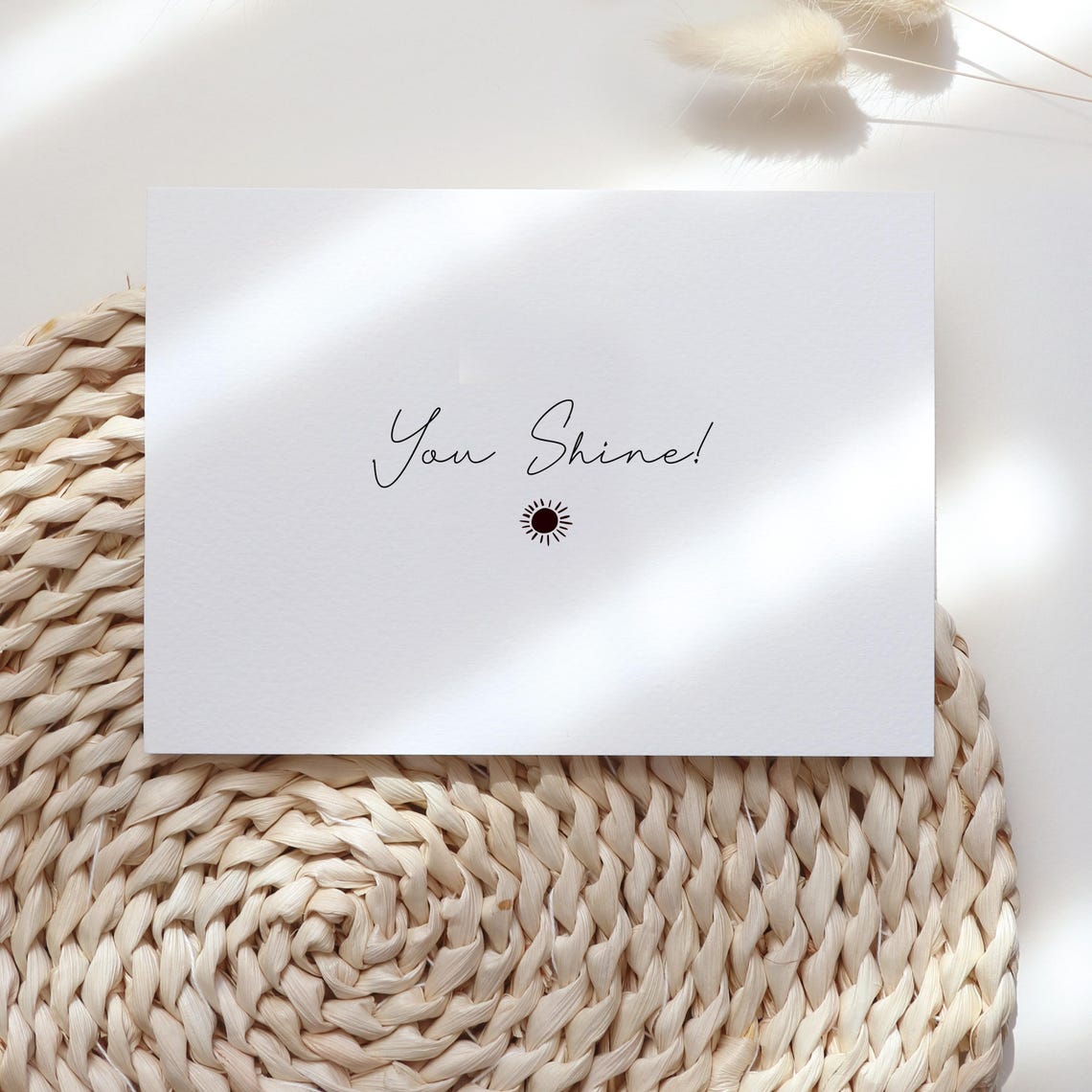 Minimal Thank You Card, Stationery Bundle, Printable Card ...