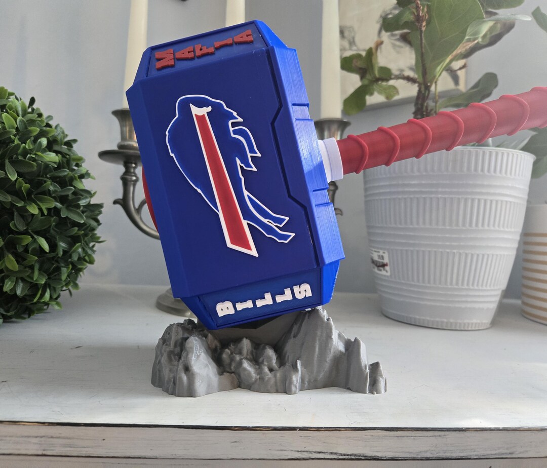 3D Printed Buffalo Bills Mafia Hammer With Display Stand - Etsy