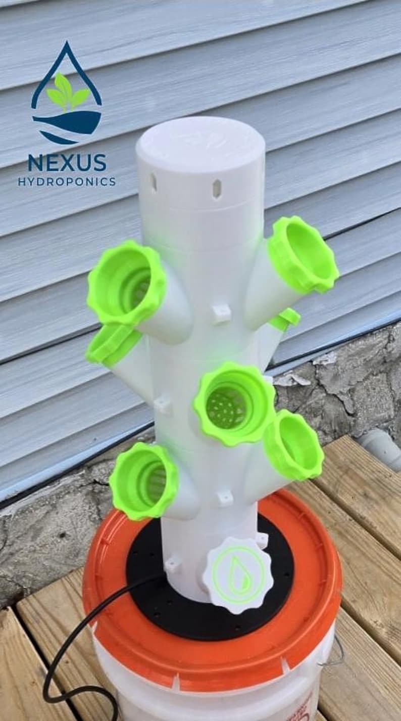 The Nexus OG | Starter Vertical Hydroponic Tower | Modular, Maker-built ...