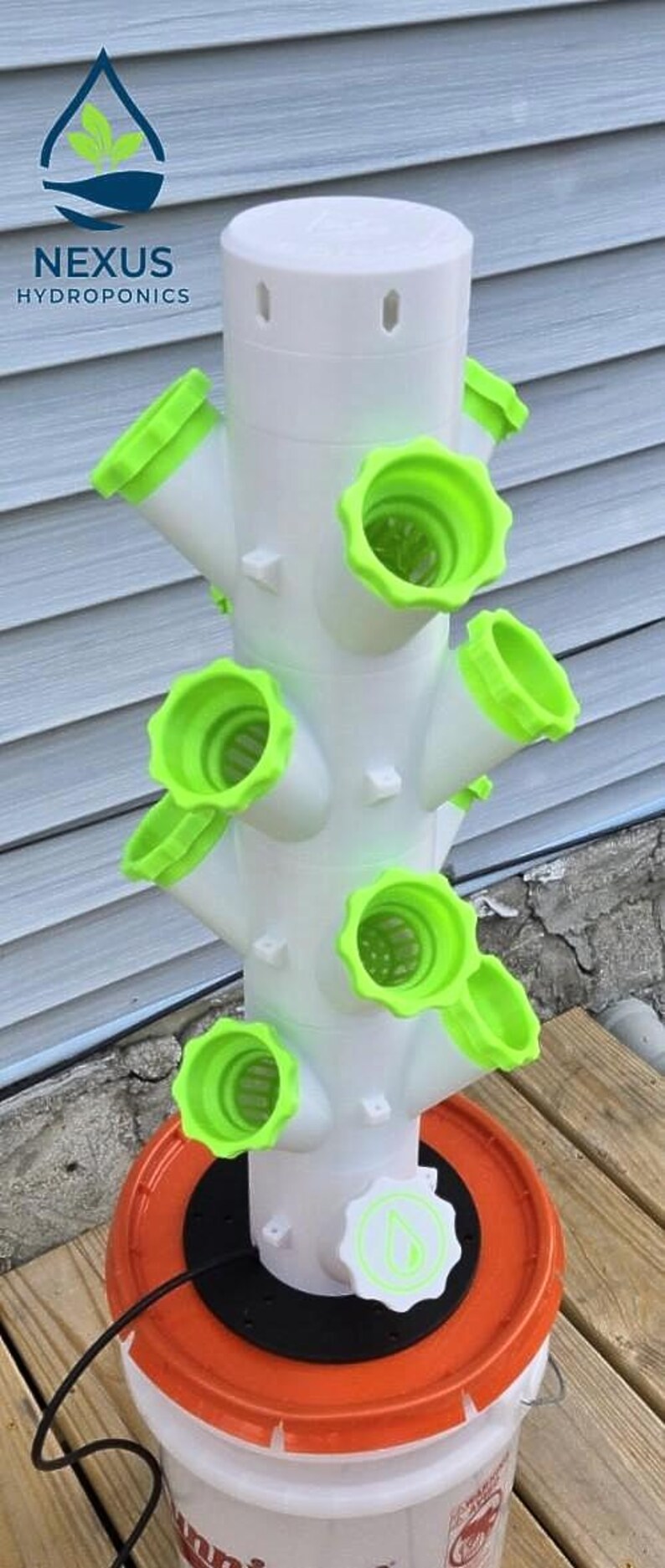 The Nexus OG | Starter Vertical Hydroponic Tower | Modular, Maker-built ...