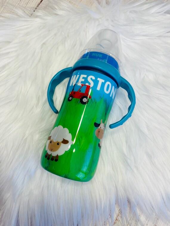 NUK BRAND Sippy Cup Farm Animals Barn Tractor Boys | Etsy