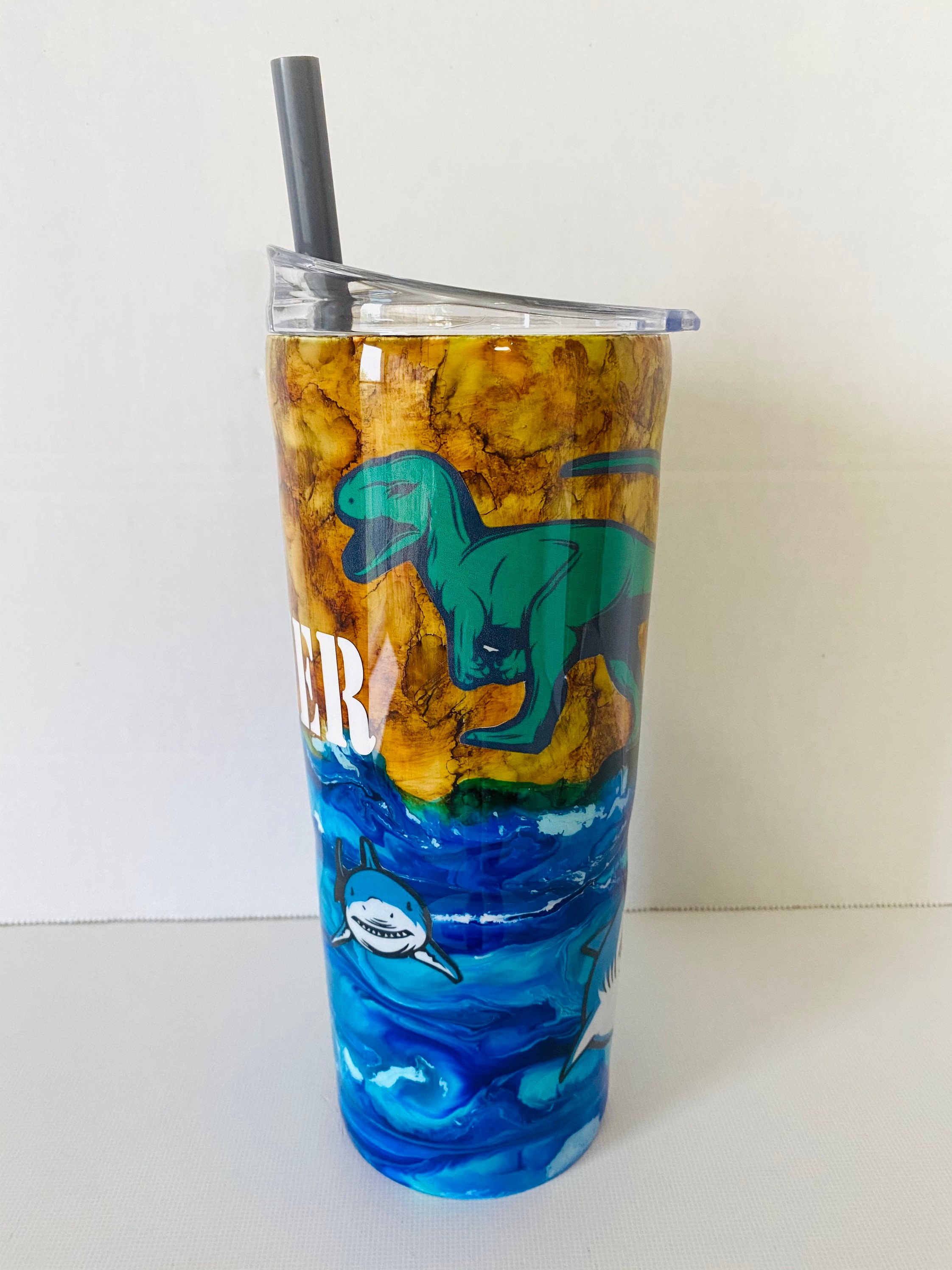 BUBBA CUP Dinosaur and Shark Cup for Men Boys Women | Etsy
