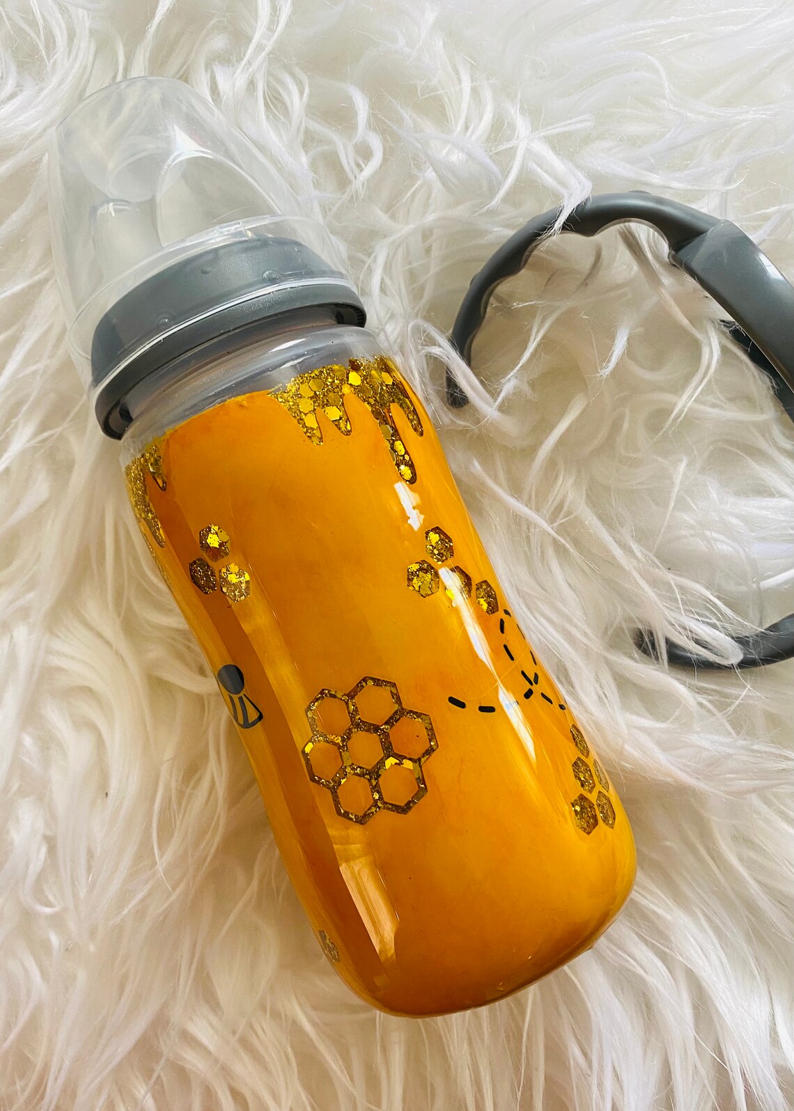 NUK BRAND Sippy Cup Bumble Bee Honey Birthday Glitter | Etsy