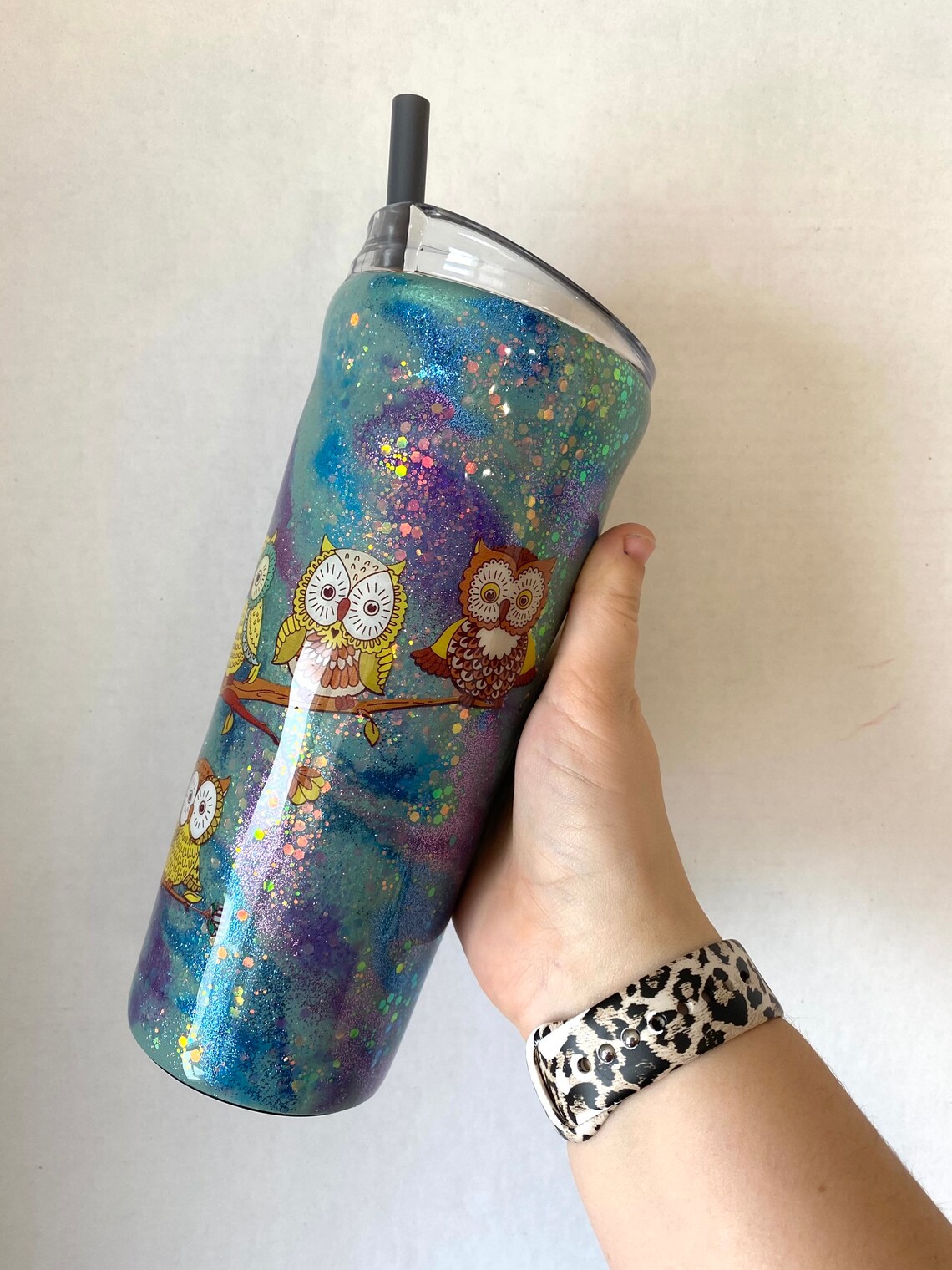 BUBBA CUP Owl Always Love You Swirl Owls Marble Glitter - Etsy