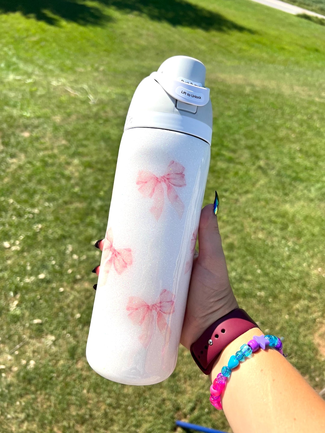 OWALA Bow, Pink Bow, Coquette, Bowala, Pink and White- Custom ...