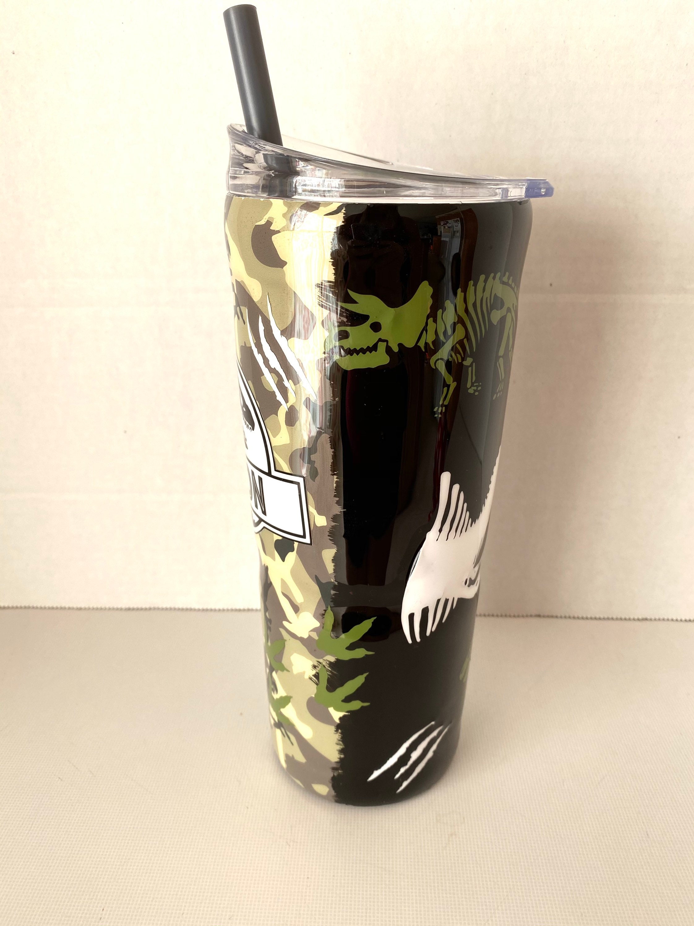 BUBBA CUP— Glow in the Dark Camo Camouflage Jurassic Park Dinosaur ...