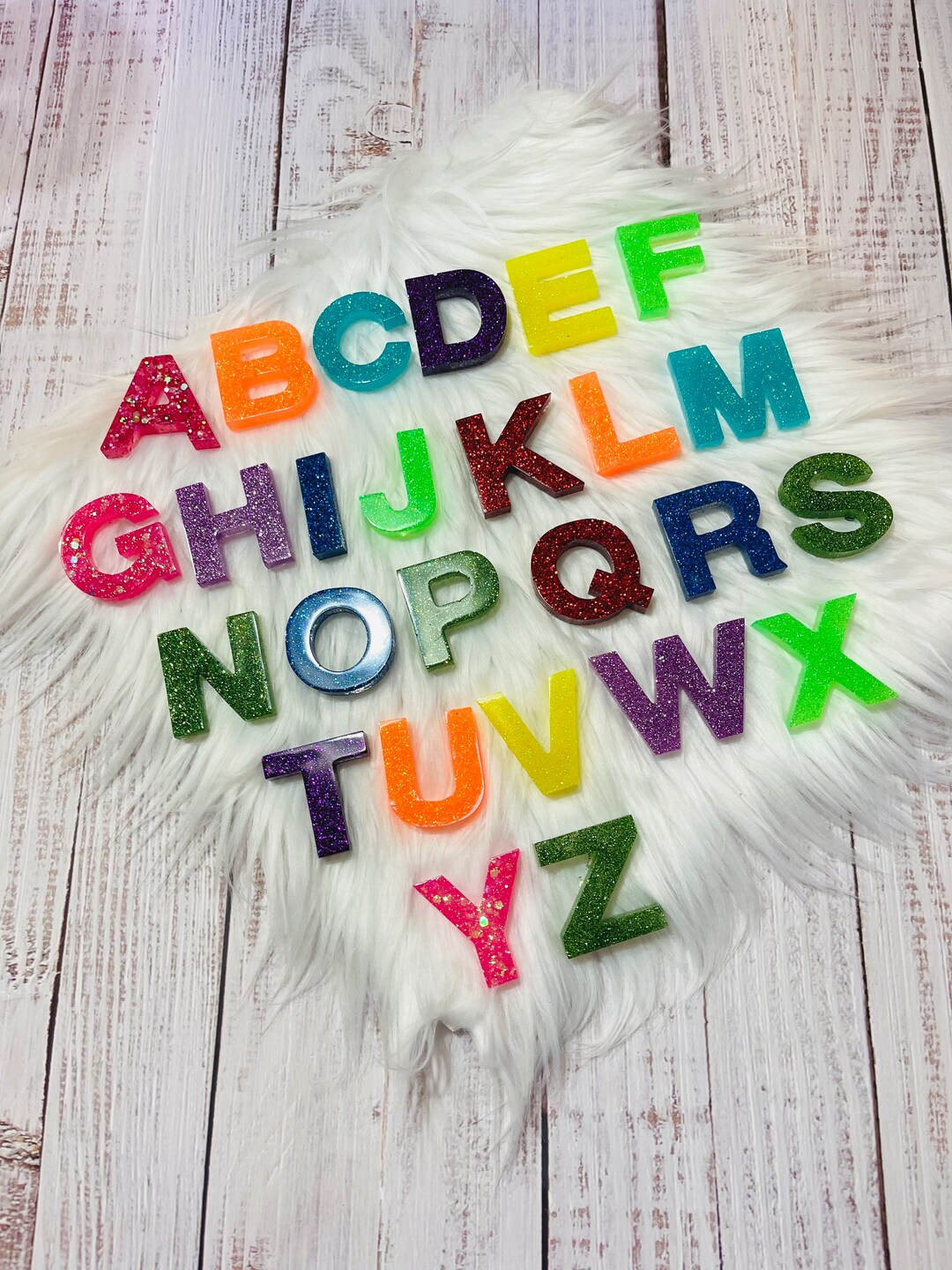 Resin Letter Set, Capital Letters, Alphabet, Learning Tool- Custom ...