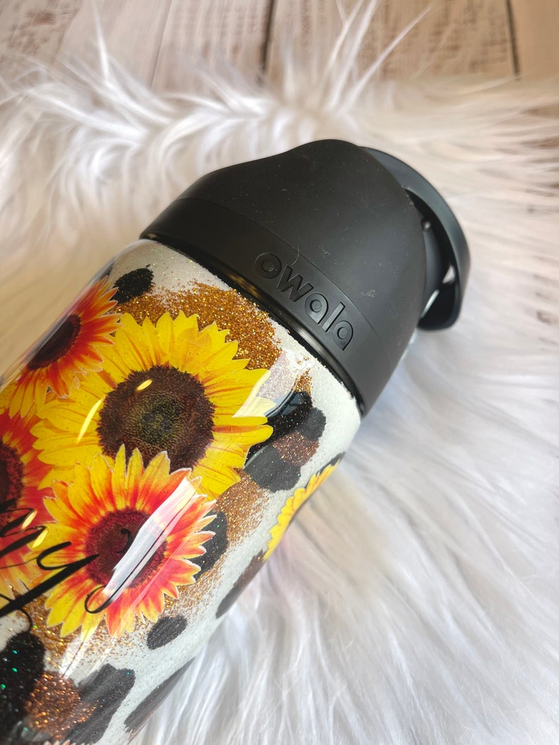 24 OZ OWALA Water Bottle- Leopard, Cheetah, Sunflower, Custom ...