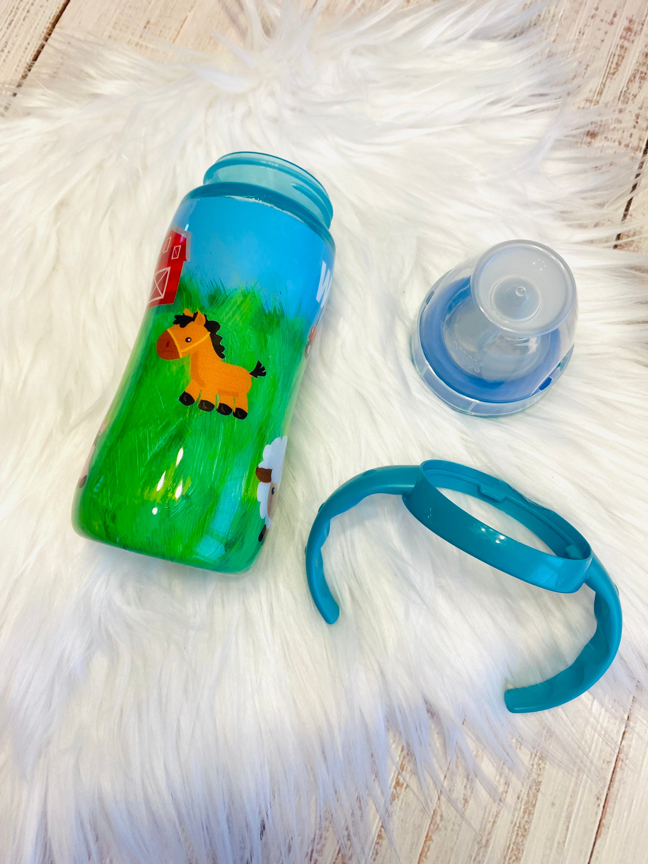 NUK BRAND Sippy Cup Farm Animals Barn Tractor Boys | Etsy