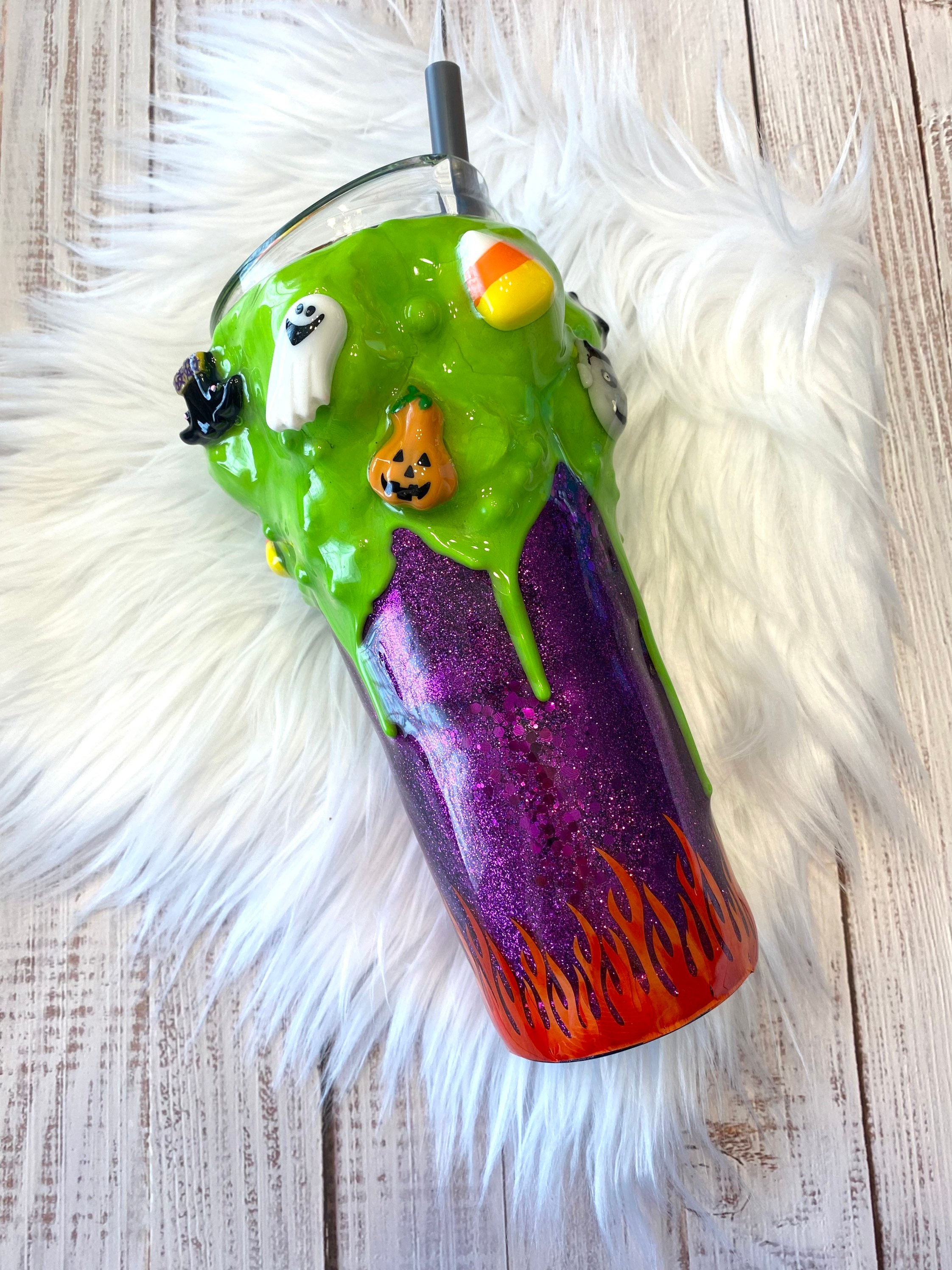 Ice Cream Cone 24 Oz BUBBA CUP Glitter Tumbler Custom | Etsy